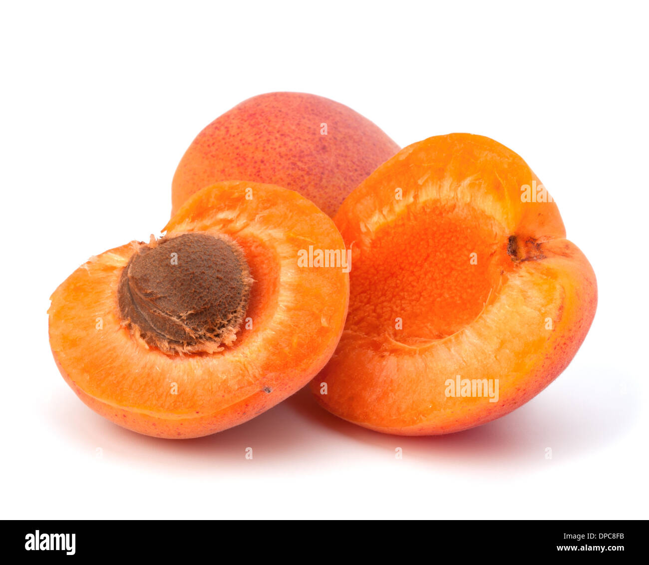 Ripe apricot fruit isolated on white background Stock Photo - Alamy