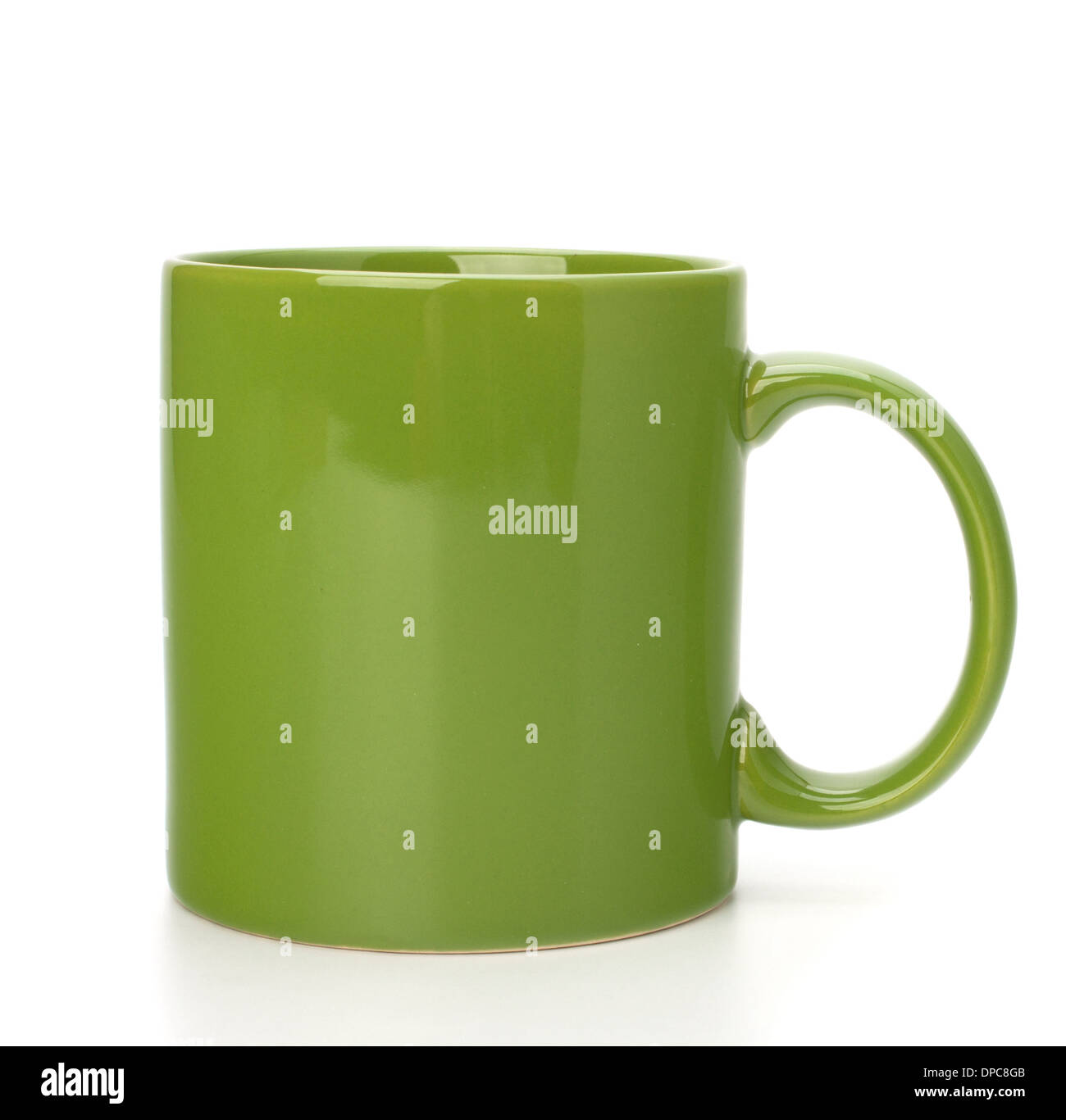 Green tea mug or cup isolated on white background cutout Stock Photo ...