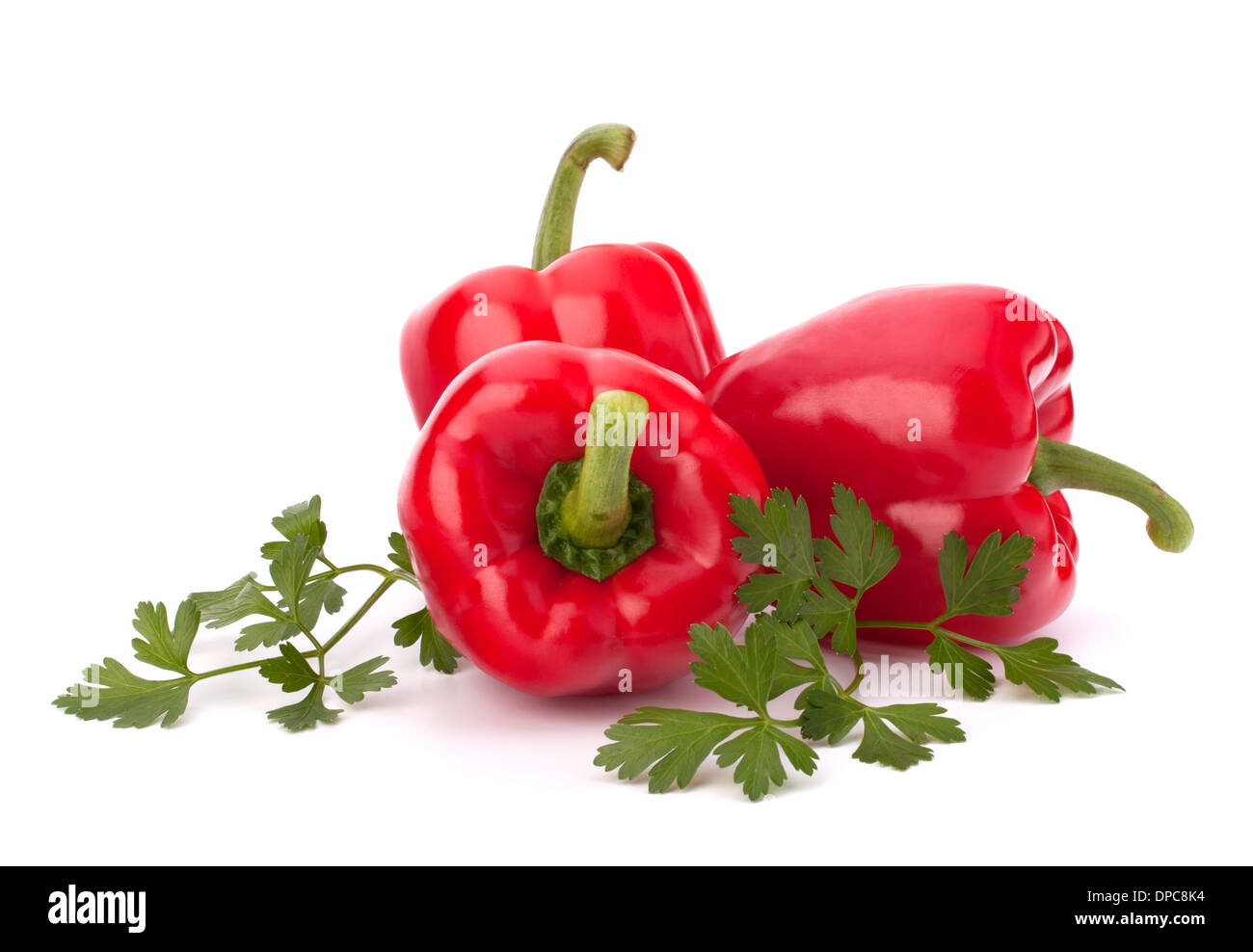 red pepper isolated on white background Stock Photo - Alamy