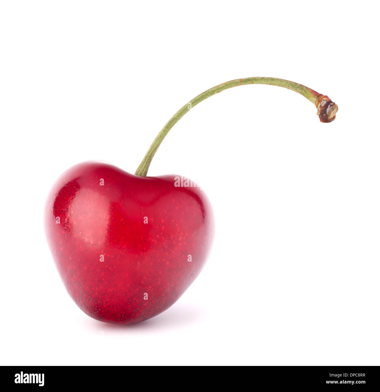 Heart shaped cherry berry isolated on white background cutout Stock ...