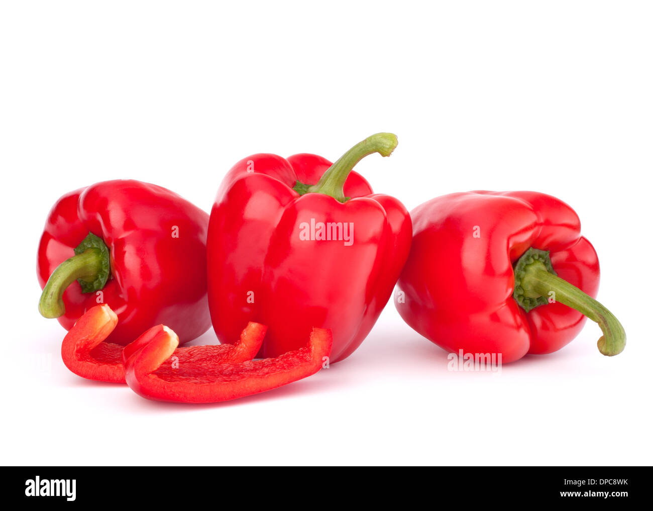 red pepper isolated on white background Stock Photo - Alamy