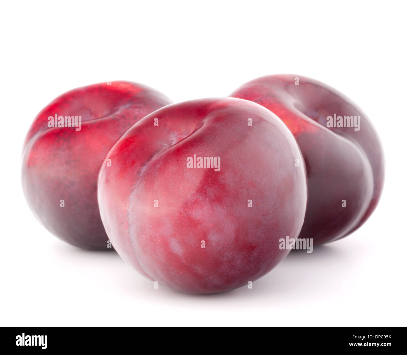 Ripe plum fruit isolated on white background cutout Stock Photo - Alamy