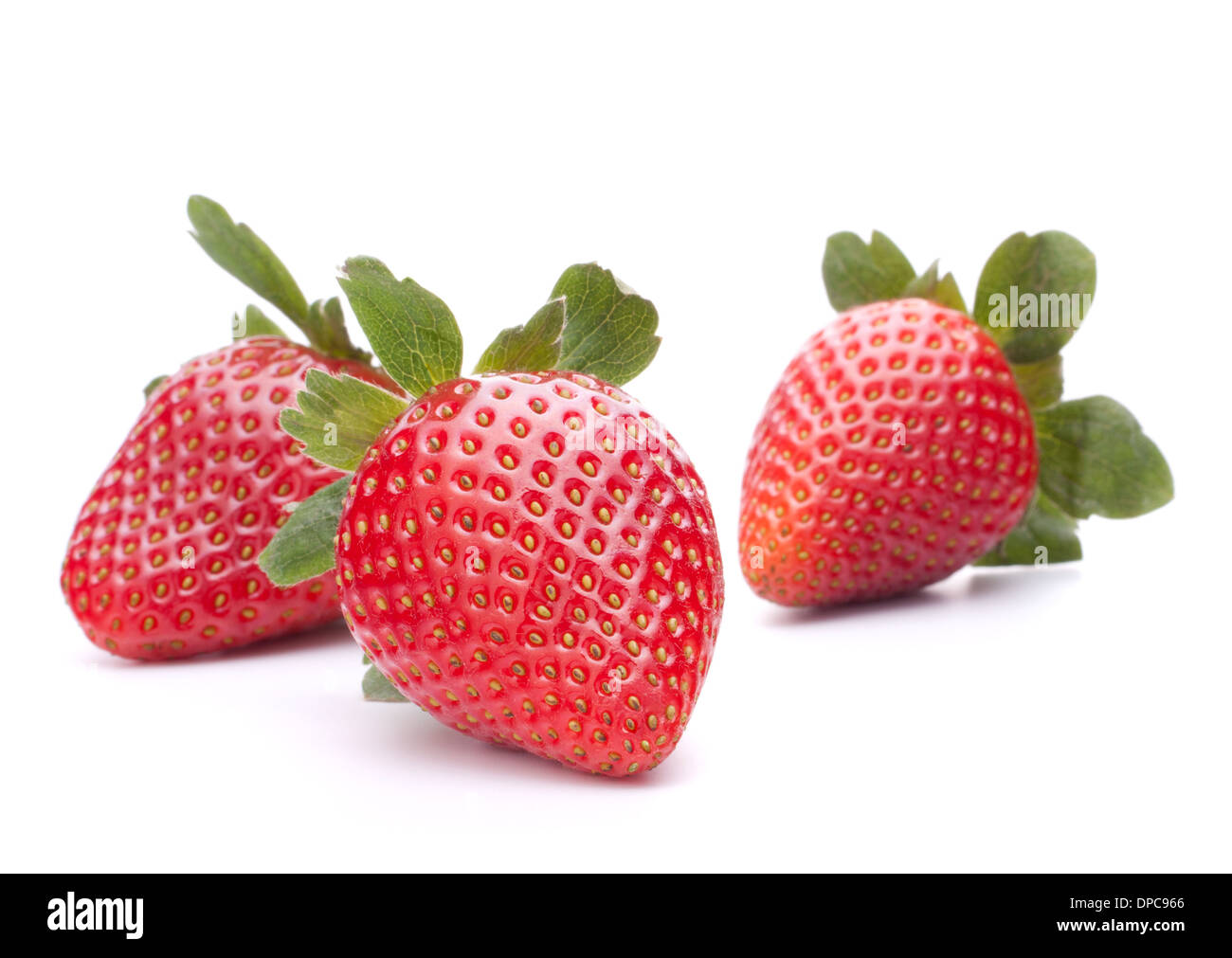 Strawberry isolated on white background cutout Stock Photo - Alamy