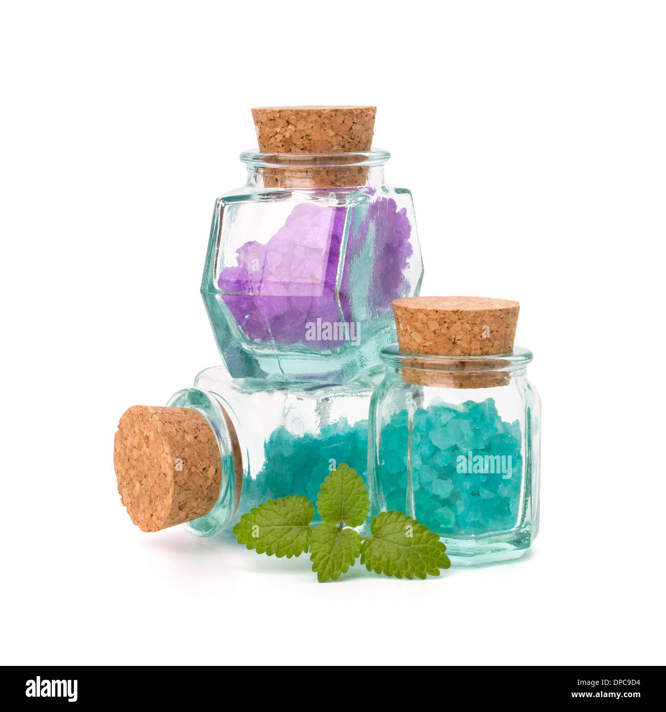 Aromatic natural mineral salt isolated on white background Stock Photo ...