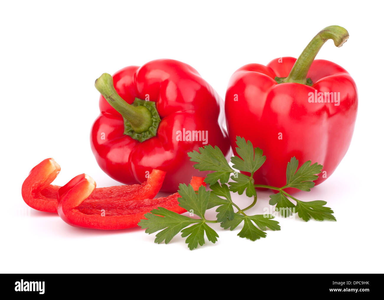 red pepper isolated on white background Stock Photo - Alamy