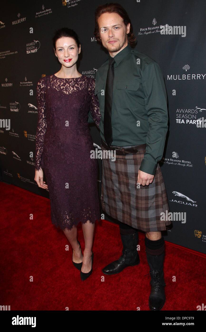Los Angeles, California, USA. 11th Jan, 2014. Caitriona Balfe, Sam ...