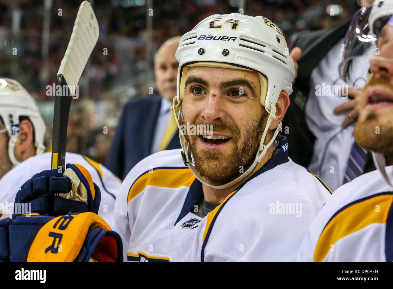Nashville Predators left wing Eric Nystrom Stock Photo - Alamy