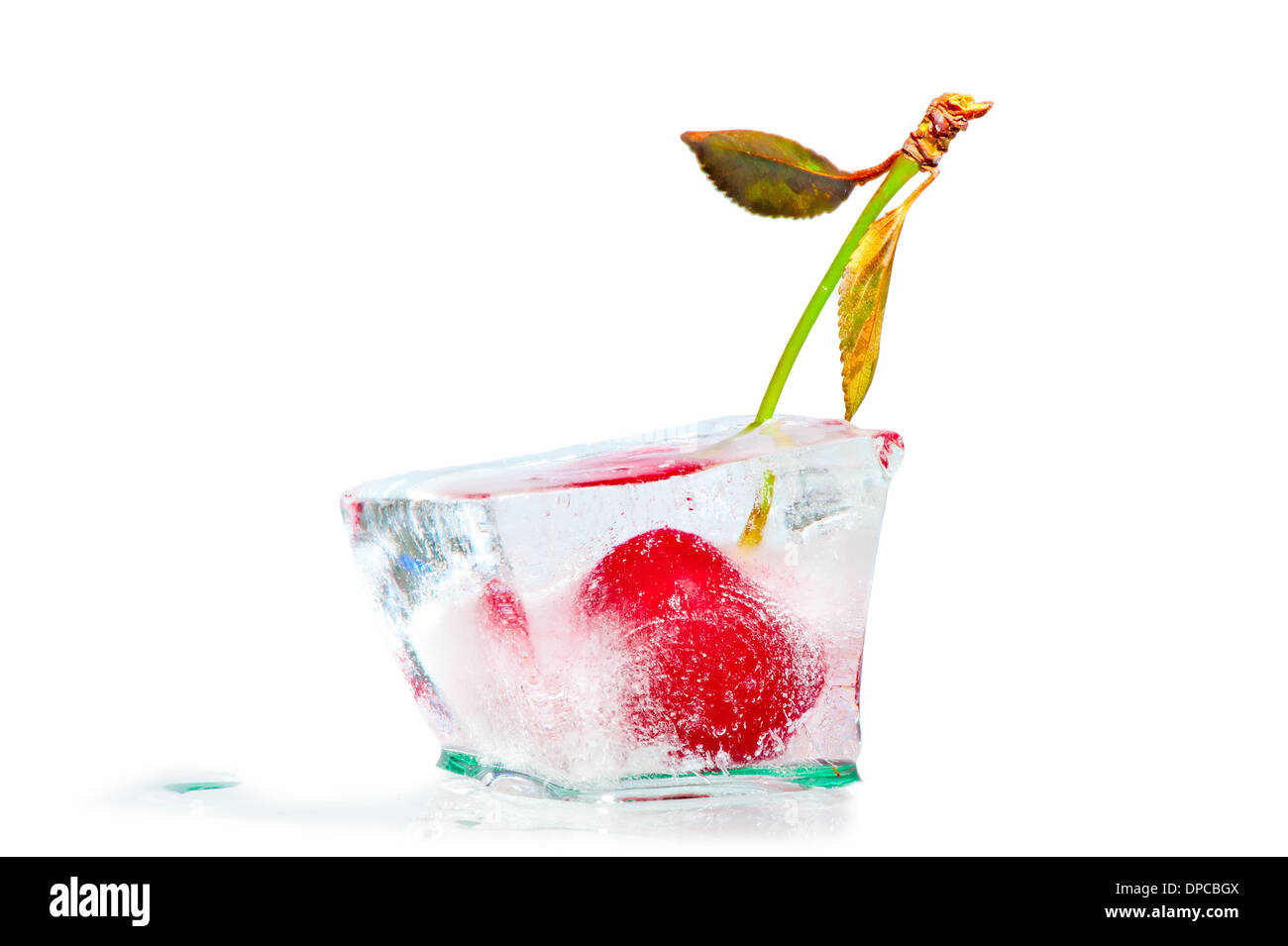 frozen cherry cocktail with a stick Stock Photo - Alamy