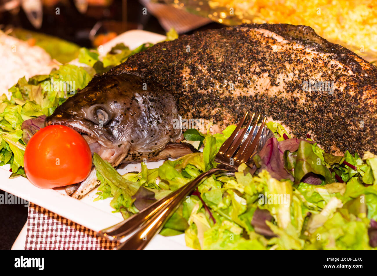 Cooked Whole Salmon