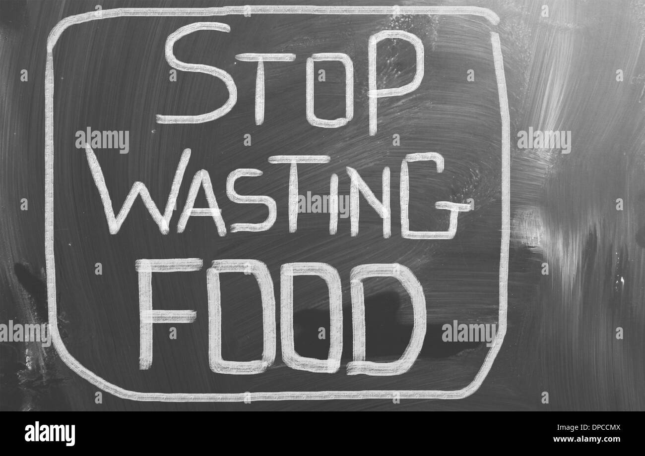 Stop Wasting Food Concept Stock Photo - Alamy