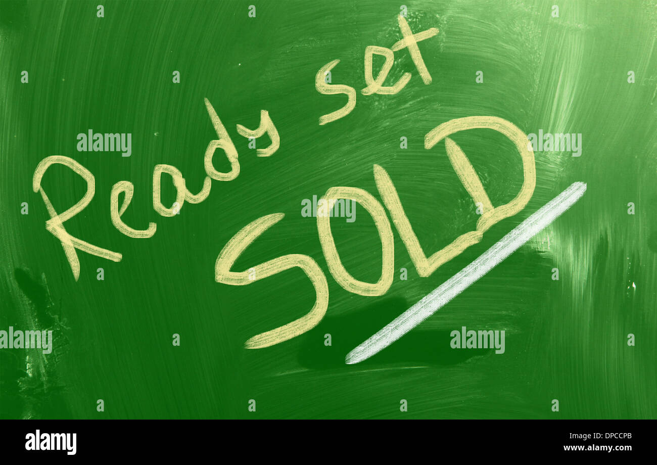 Sold ready hi-res stock photography and images - Alamy