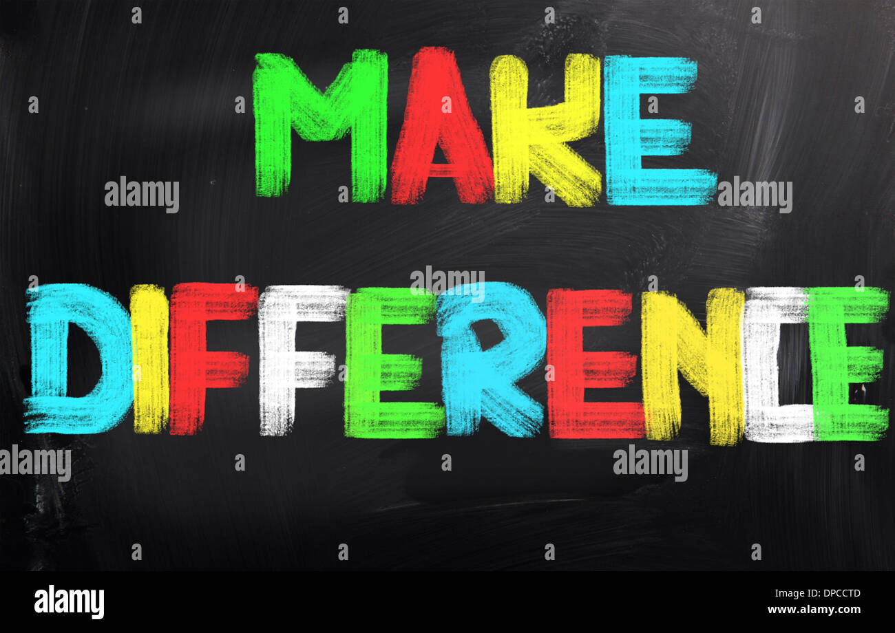Make Difference Concept Stock Photo - Alamy