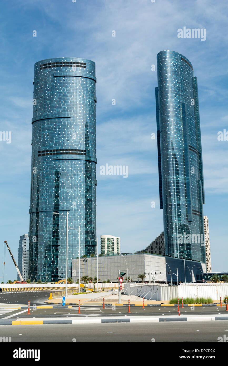 Modern new recently completed high-rise apartment towers "Sun Towers ...