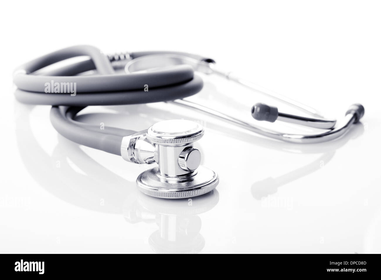 stethoscope closeup on white background Stock Photo - Alamy