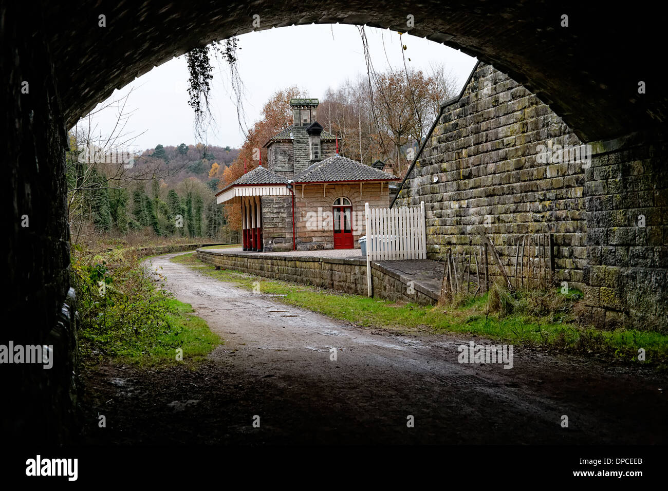 Alton Village disused Railway Station on the Churnet Line. Renamed ...