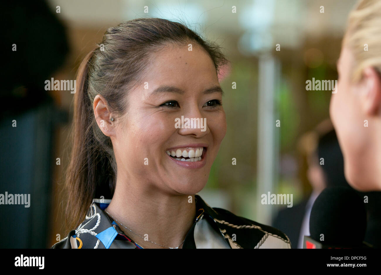 Li Na at the ING Players party, Crown, Melbourne, January 12, 2014 ...