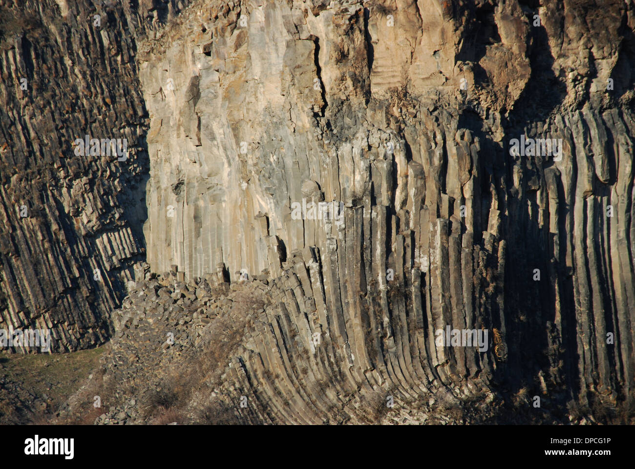 The Garni Gorge has distinctive columns, carved out by the Goght River ...