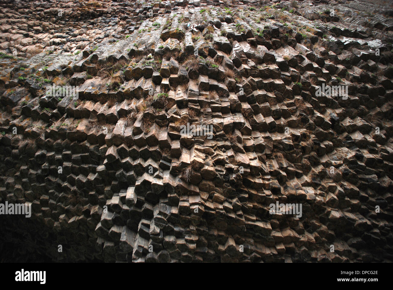 The Garni Gorge has distinctive columns, carved out by the Goght River ...