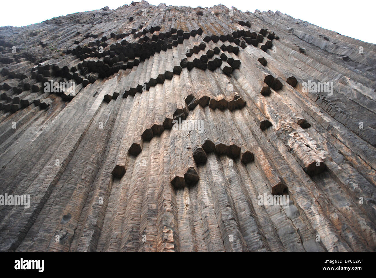 The Garni Gorge has distinctive columns, carved out by the Goght River ...