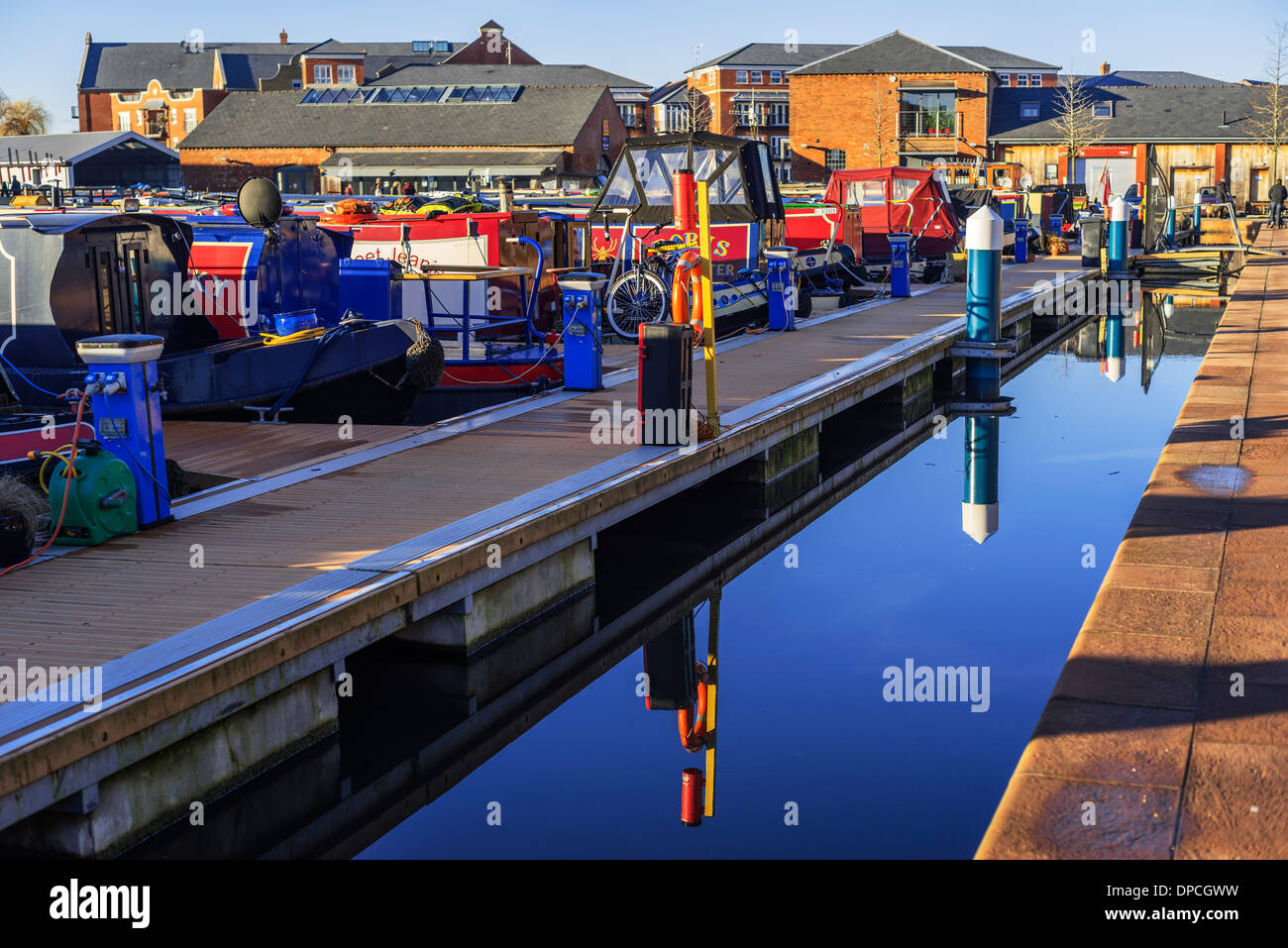 New development at Diglis Basin Worcester City Stock Photo - Alamy
