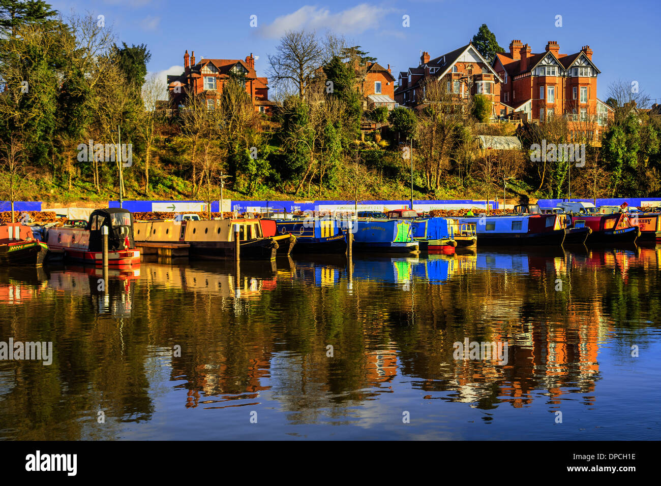 New development at Diglis Basin Worcester City Stock Photo - Alamy