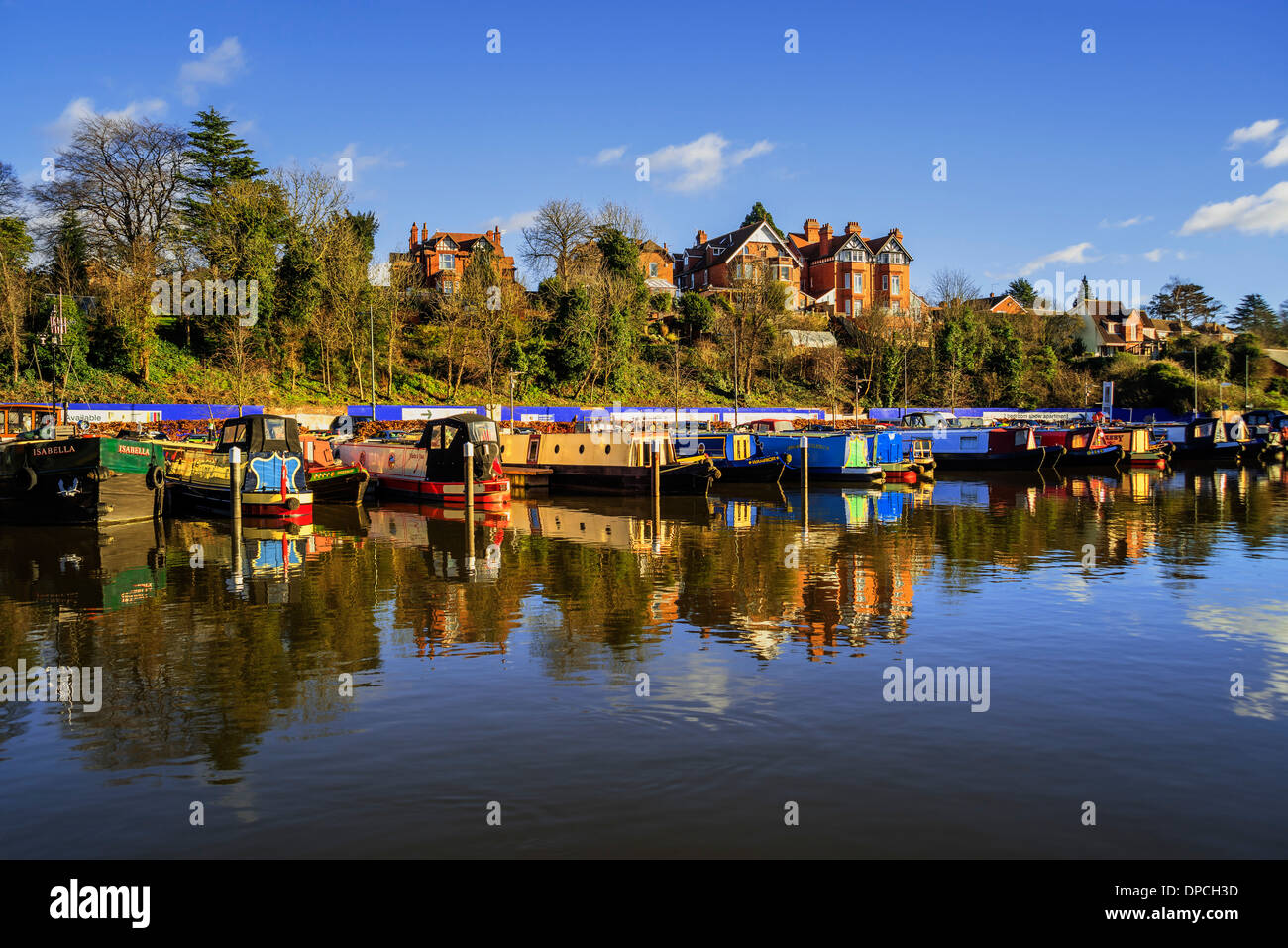 New development at Diglis Basin Worcester City Stock Photo - Alamy