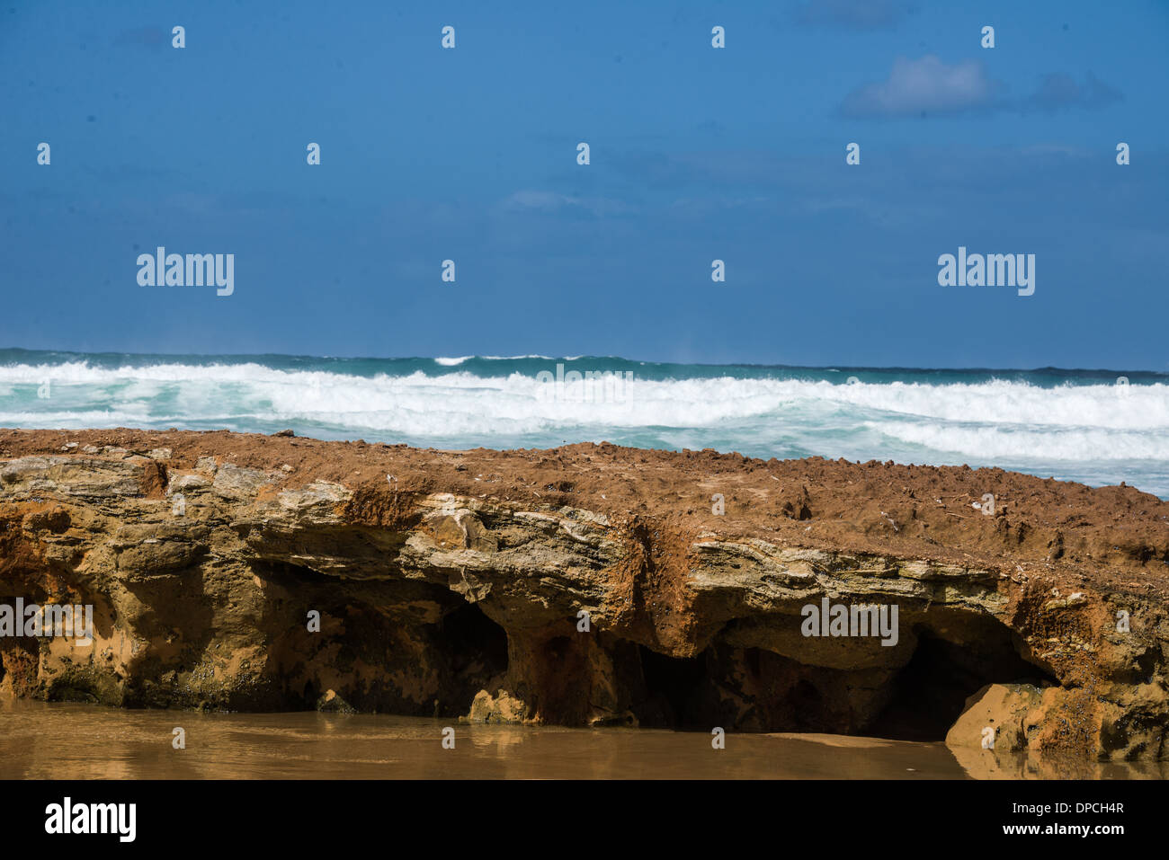 Ocean waves and beach Gunnamatta Australia and St Andrews beach ...