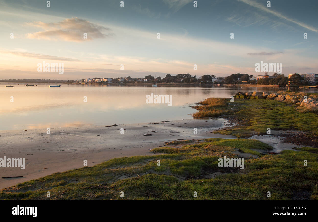 Mudeford Quay, Christchurch Dorset Winter 2013 Stock Photo - Alamy