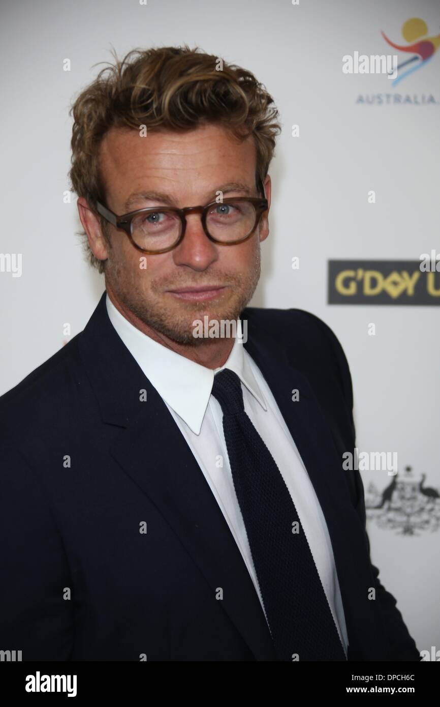 Los Angeles, USA. 11 January 2014. Australian actor Simon Baker attends ...