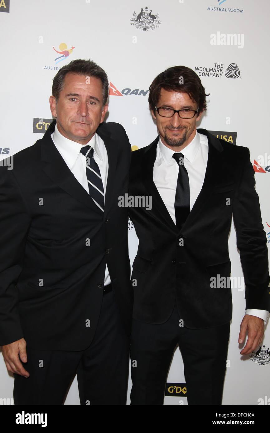 Australian actors Anthony (L) and Jonathan LaPaglia attend the 2014 G ...