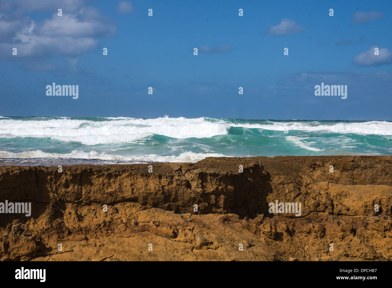 Ocean waves and beach Gunnamatta Australia and St Andrews beach ...