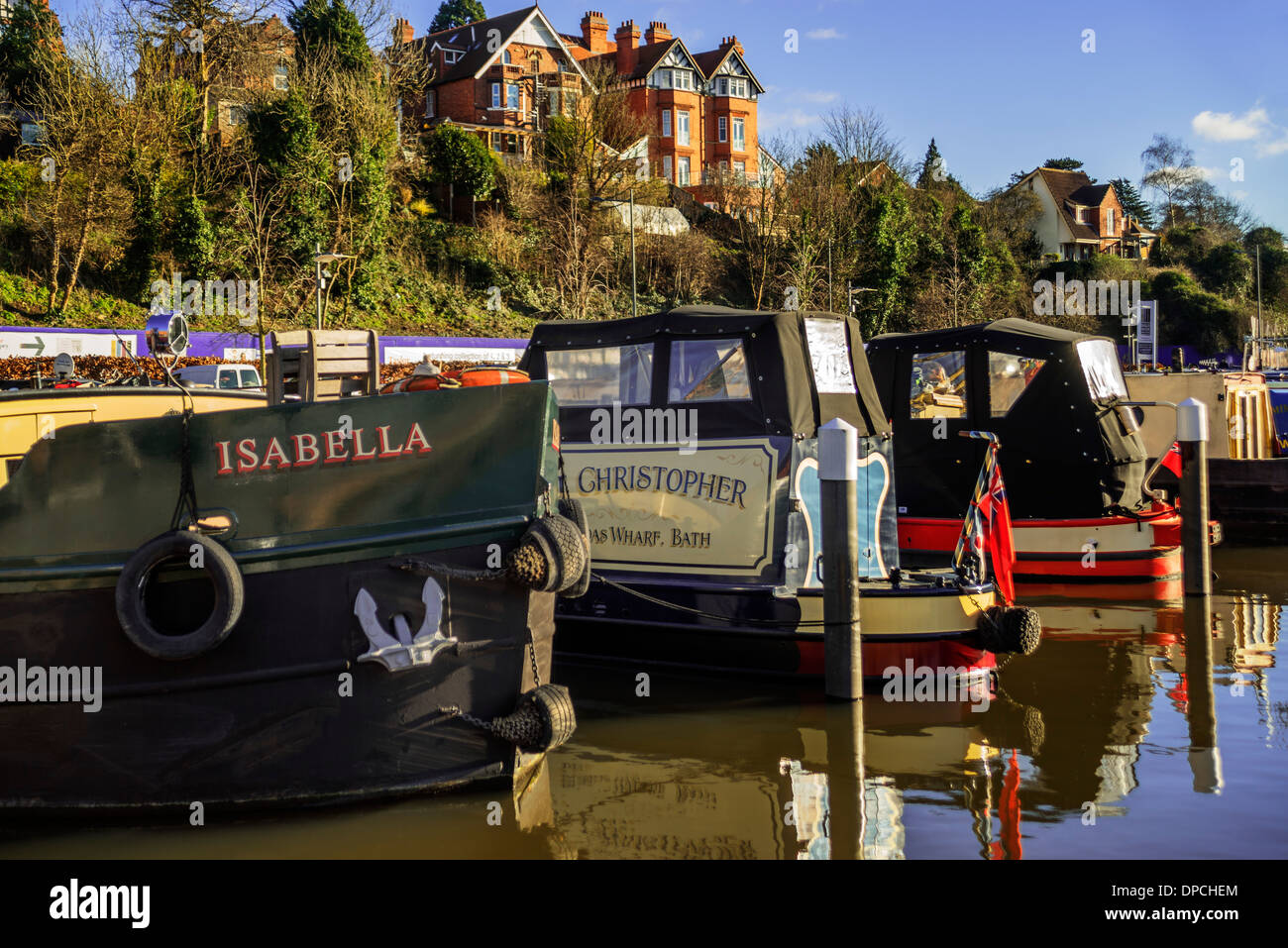 New development at Diglis Basin Worcester City Stock Photo - Alamy