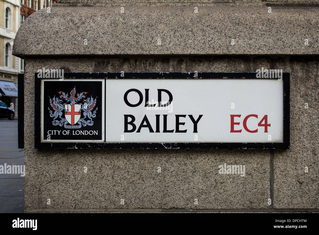 Old bailey sign hi-res stock photography and images - Alamy