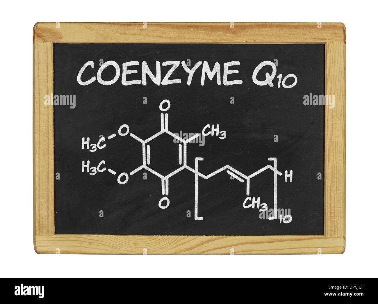 chemical formula of coenzyme q10 Stock Photo - Alamy