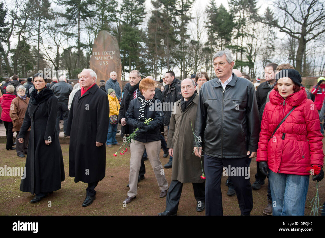 Deputy Chairwoman of the German Left Party Sahra Wagenknecht (L-R ...