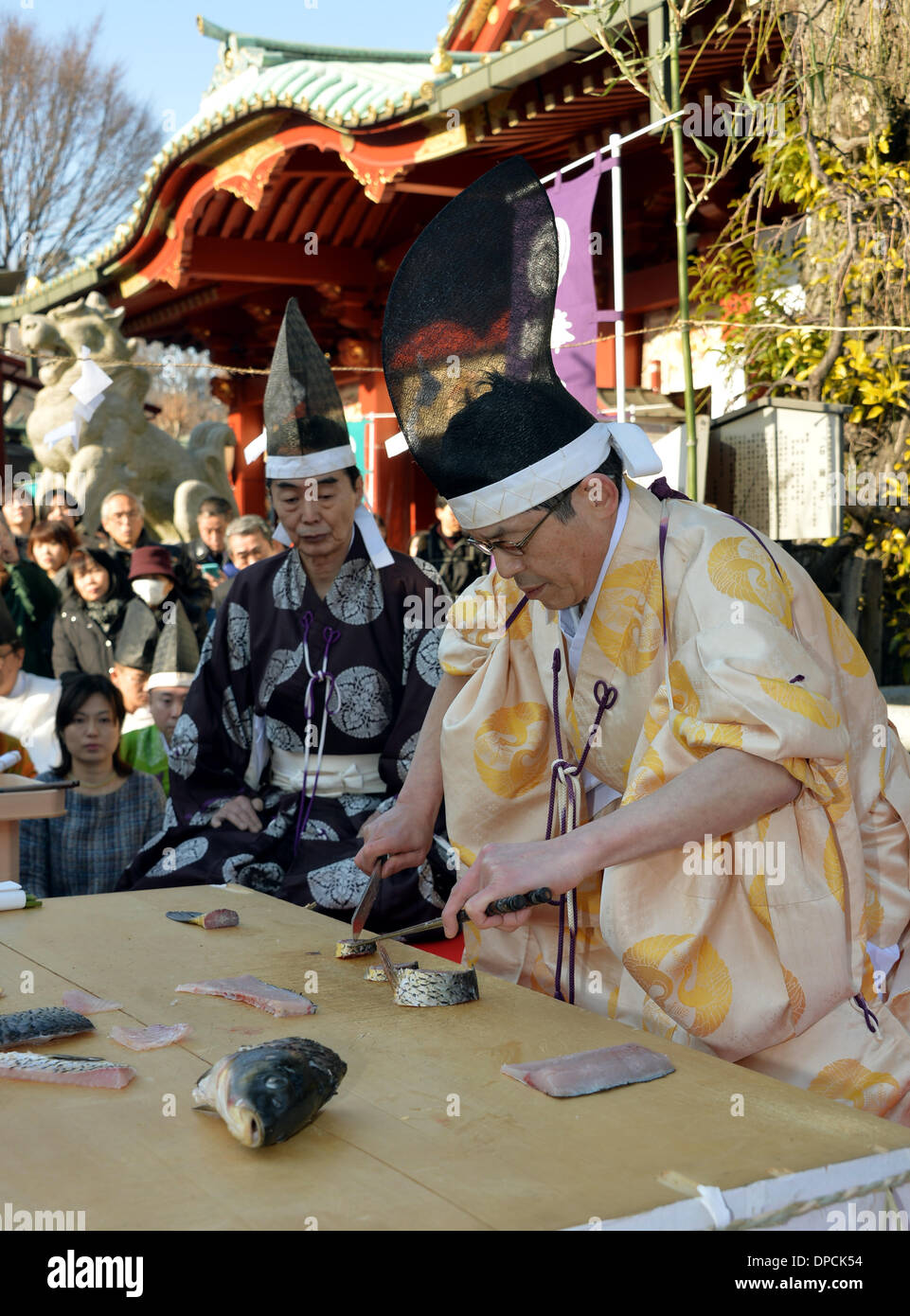 Tokyo, Japan. 12th Jan, 2014. Dressed in medieval court attire ...