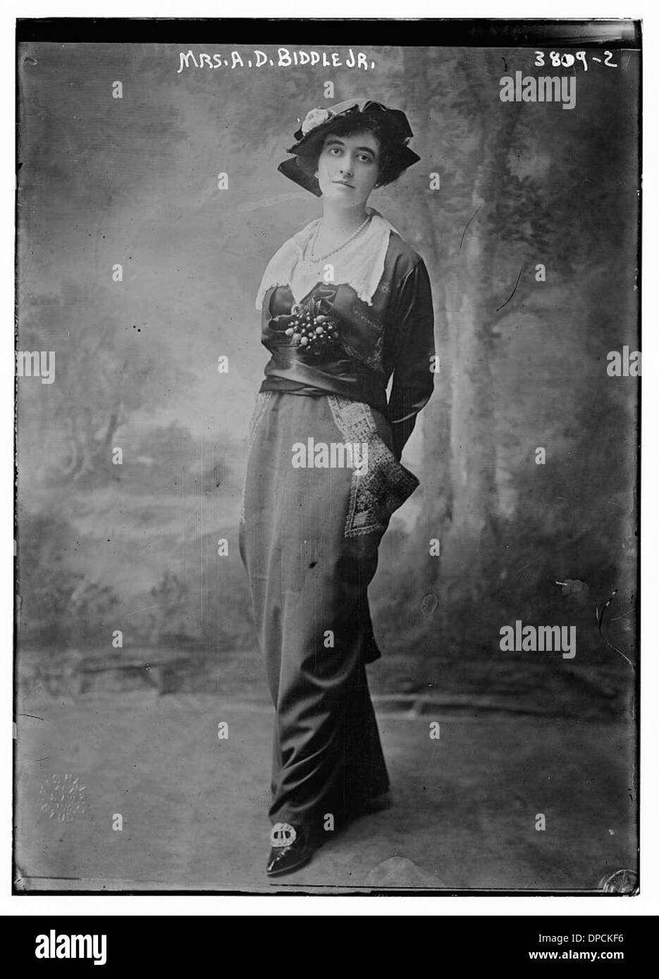 This portrait from the Library of Congress shows Mrs. A.D. Biddle Jr ...