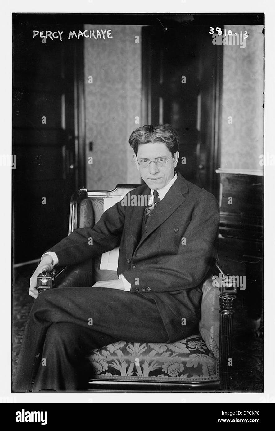 A photograph of Percy MacKaye, an American playwright and poet ...