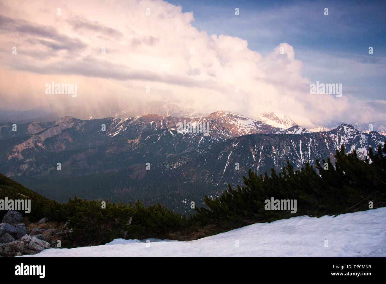 Tatra Mountains in spring time, Poland. high mountains Stock Photo - Alamy