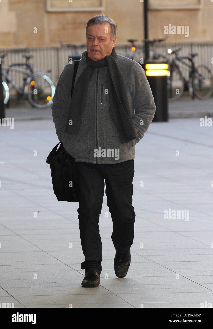 London, UK, 12th January 2014. Tony Blackburn, English disc jockey ...