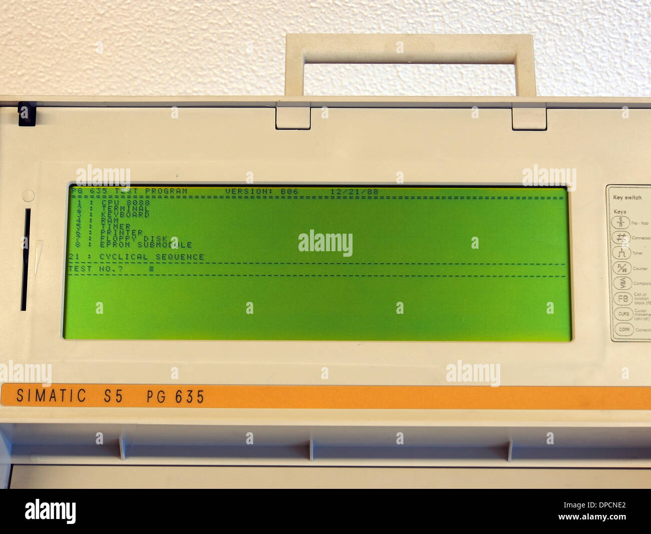 The Siemens Simatic S5 Pg 635 6 Is A Programmable Logic Controller Plc Used In Industrial
