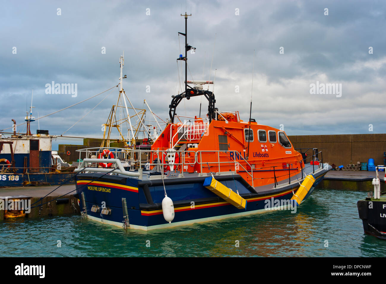 RNLI 16-25 KIWI At Amlwch Port Anglesey North Wales Uk Stock Photo - Alamy