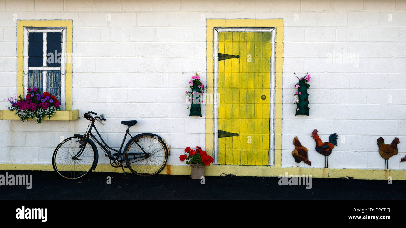 fake painted house building front ardmore village waterford ireland ...