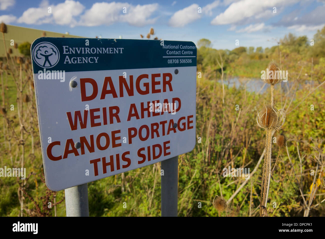 Environment agency warning sign danger hi-res stock photography and ...