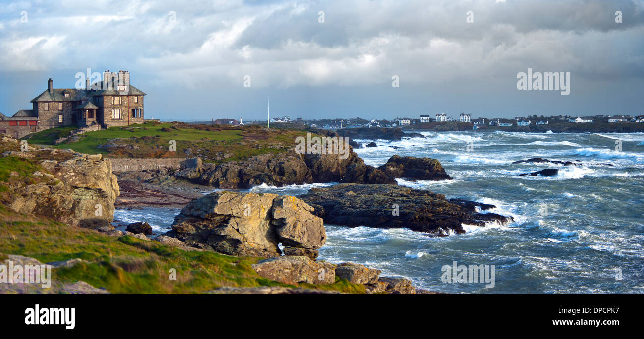Trearddur Bay Anglesey North Wales Uk (this is a stitched panorama ...