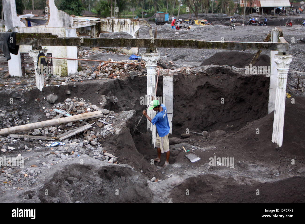Indonesia mount merapi lahar hi-res stock photography and images - Alamy