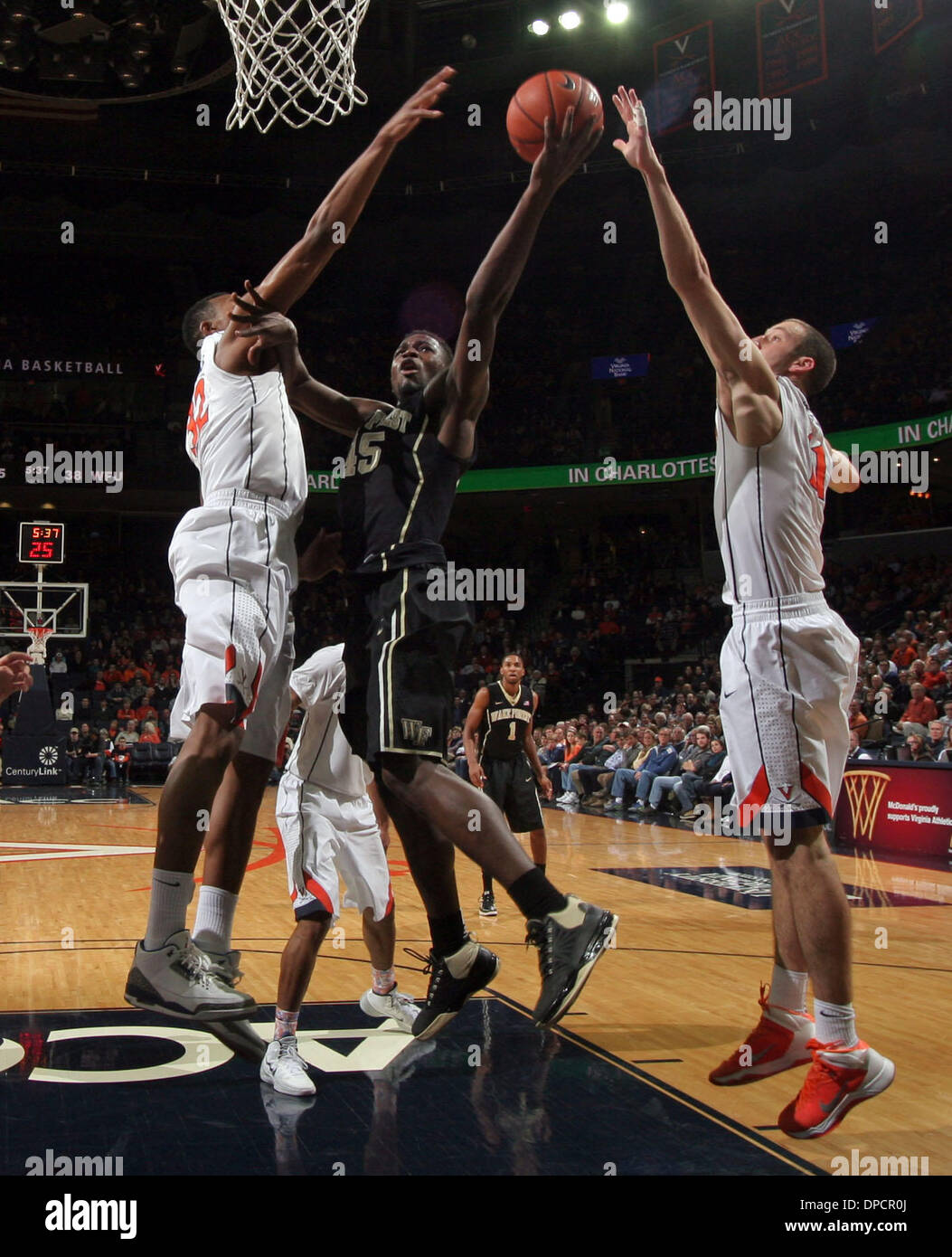 Charlottesville, Virginia, UNITED STATES, . 8th Jan, 2014. Wake Forest ...