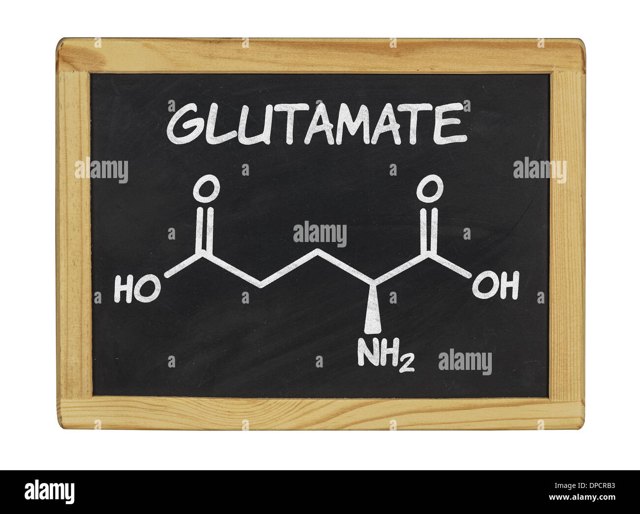 chemical formula of glutamate on a blackboard Stock Photo - Alamy