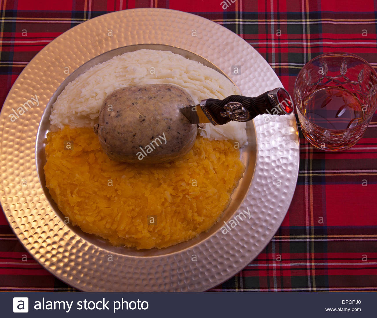 Haggis Turnips Potatoes Glass Whisky High Resolution Stock Photography ...