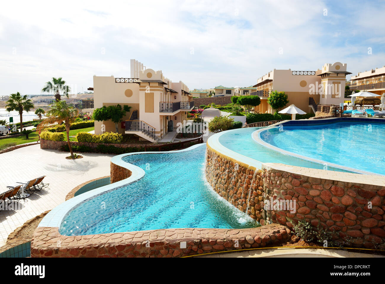 Swimming pool at luxury hotel, Sharm el Sheikh, Egypt Stock Photo - Alamy
